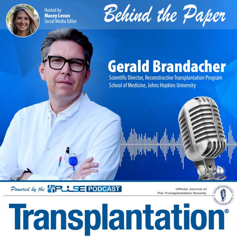Transplantation - Behind the Paper with Gerald Brandacher - January 26 ...