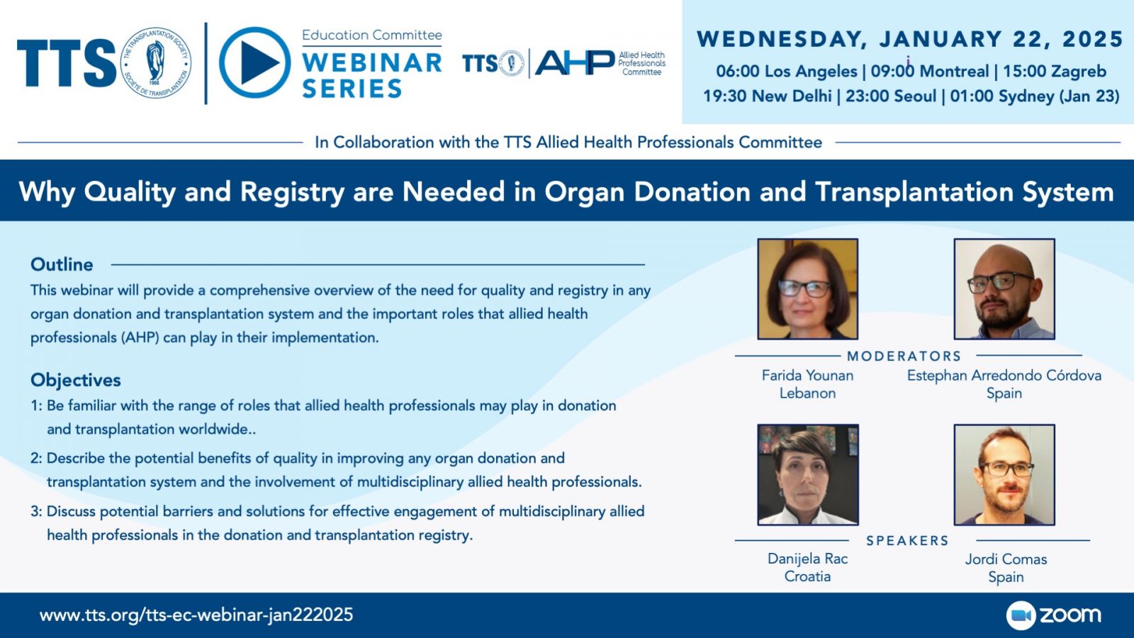 TTS Education Committee Webinar Series 2024-2026