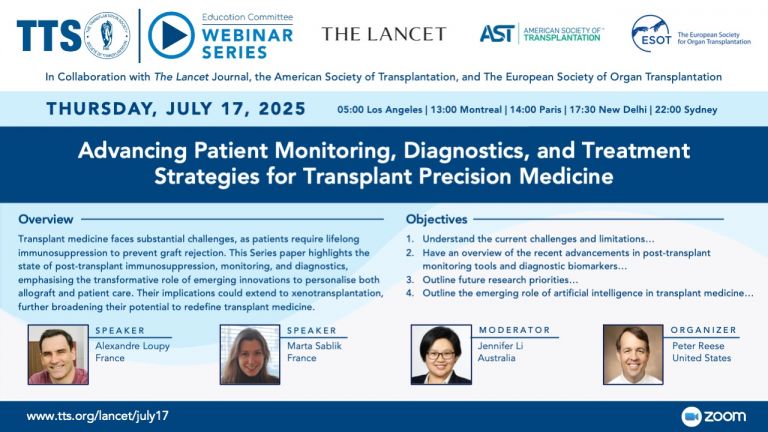 TTS Education Committee Webinar Series 2024-2026